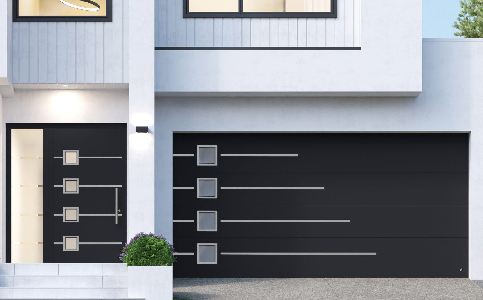 Matching Garage Doors and Entry Doors | Luxury That Tells A Story